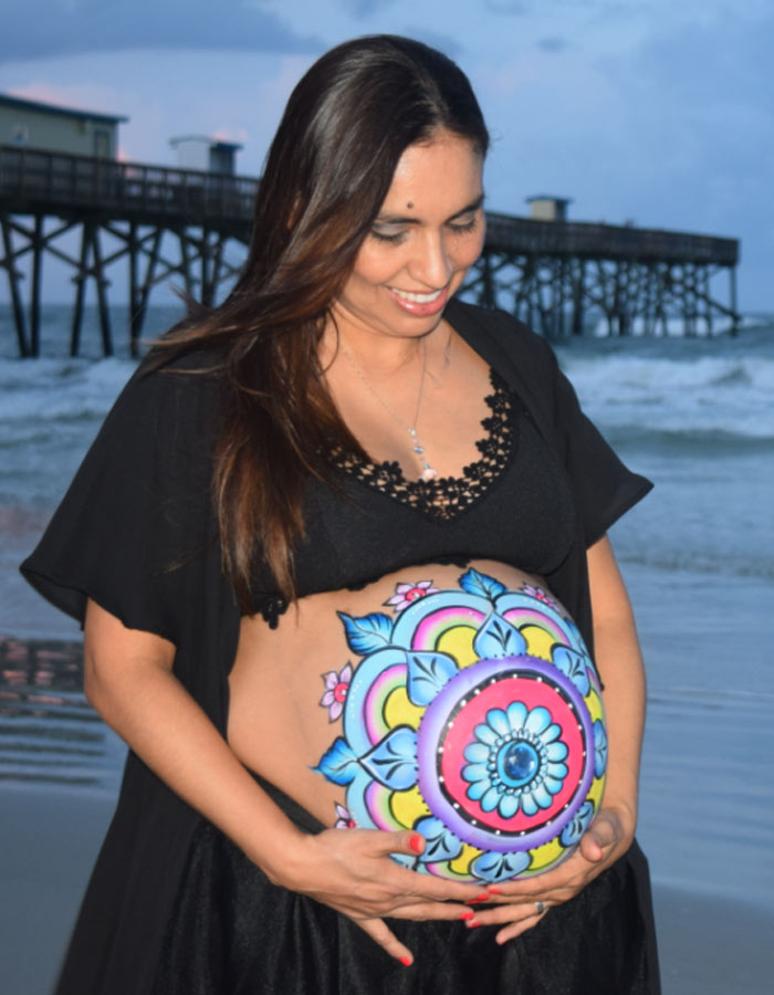 Belly and Body Painting Service Berry Bliss in Florida